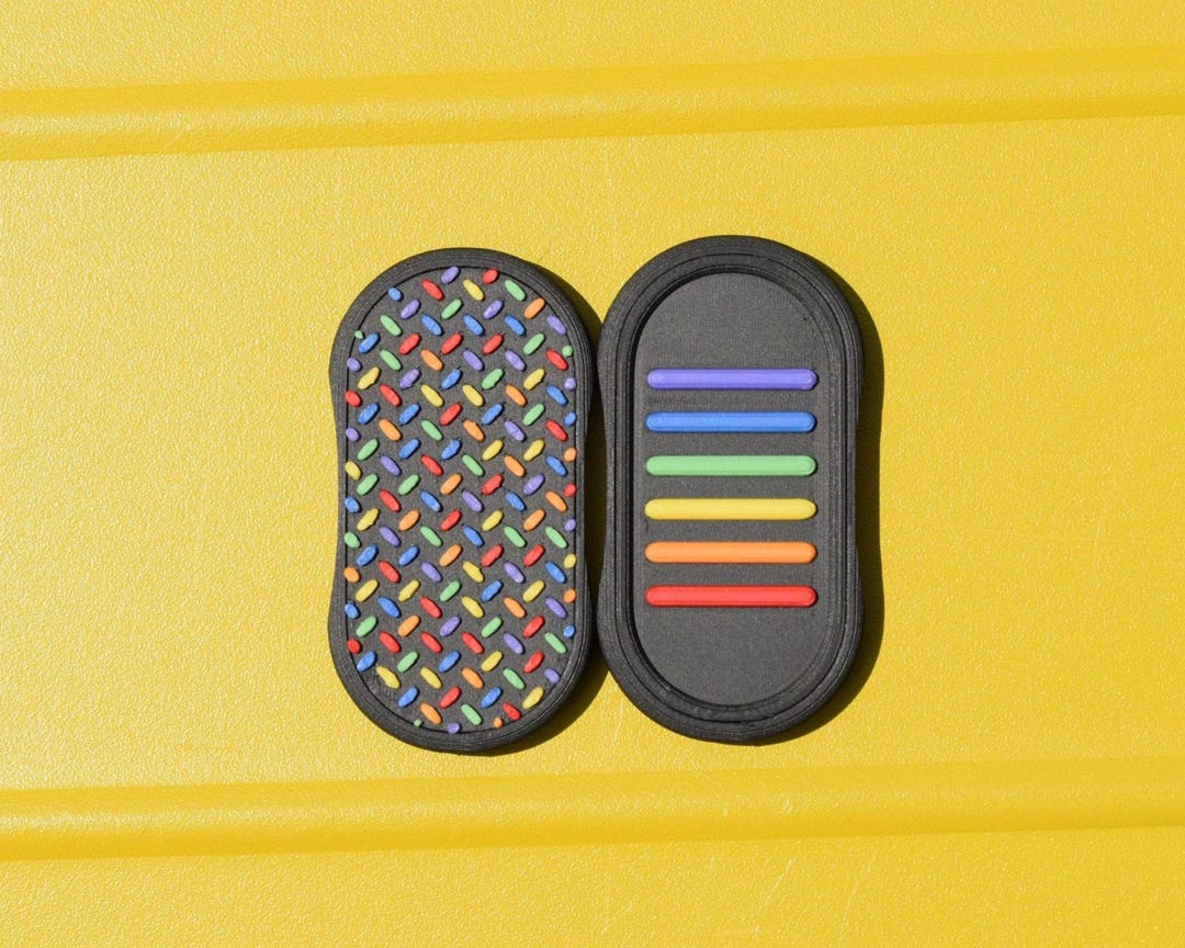 Confetti Pill Slider Fidget – Magnetic Sensory Toy With Keychain - Etsy