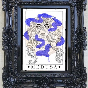 Medusa Corpse Bride Tarot Card Digital Download Prints - Etsy