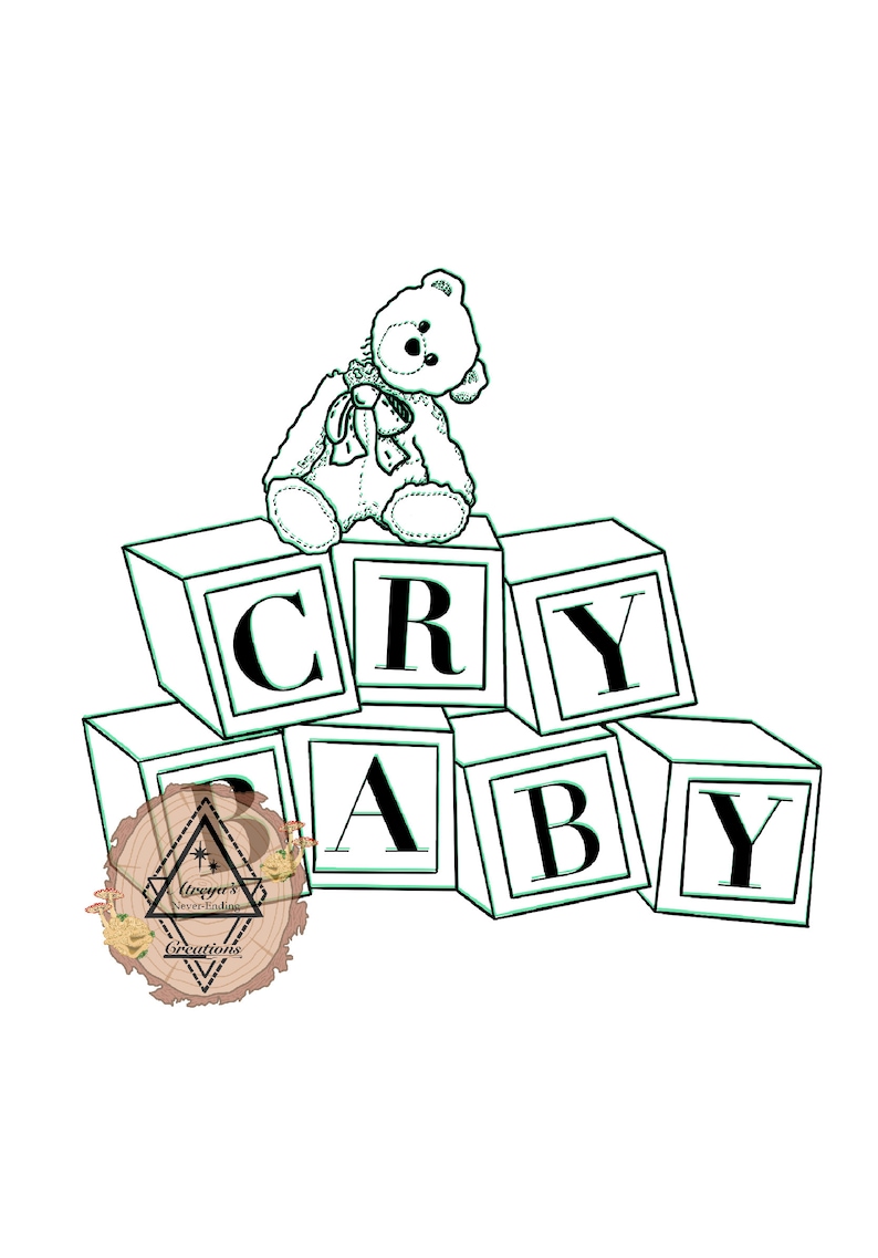Cry Baby Blocks Teddy Bear Melanie Martinez Digital Downloadprints - Etsy