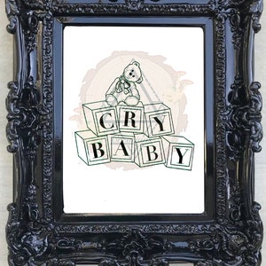 Cry Baby Blocks Teddy Bear Melanie Martinez Digital Downloadprints - Etsy