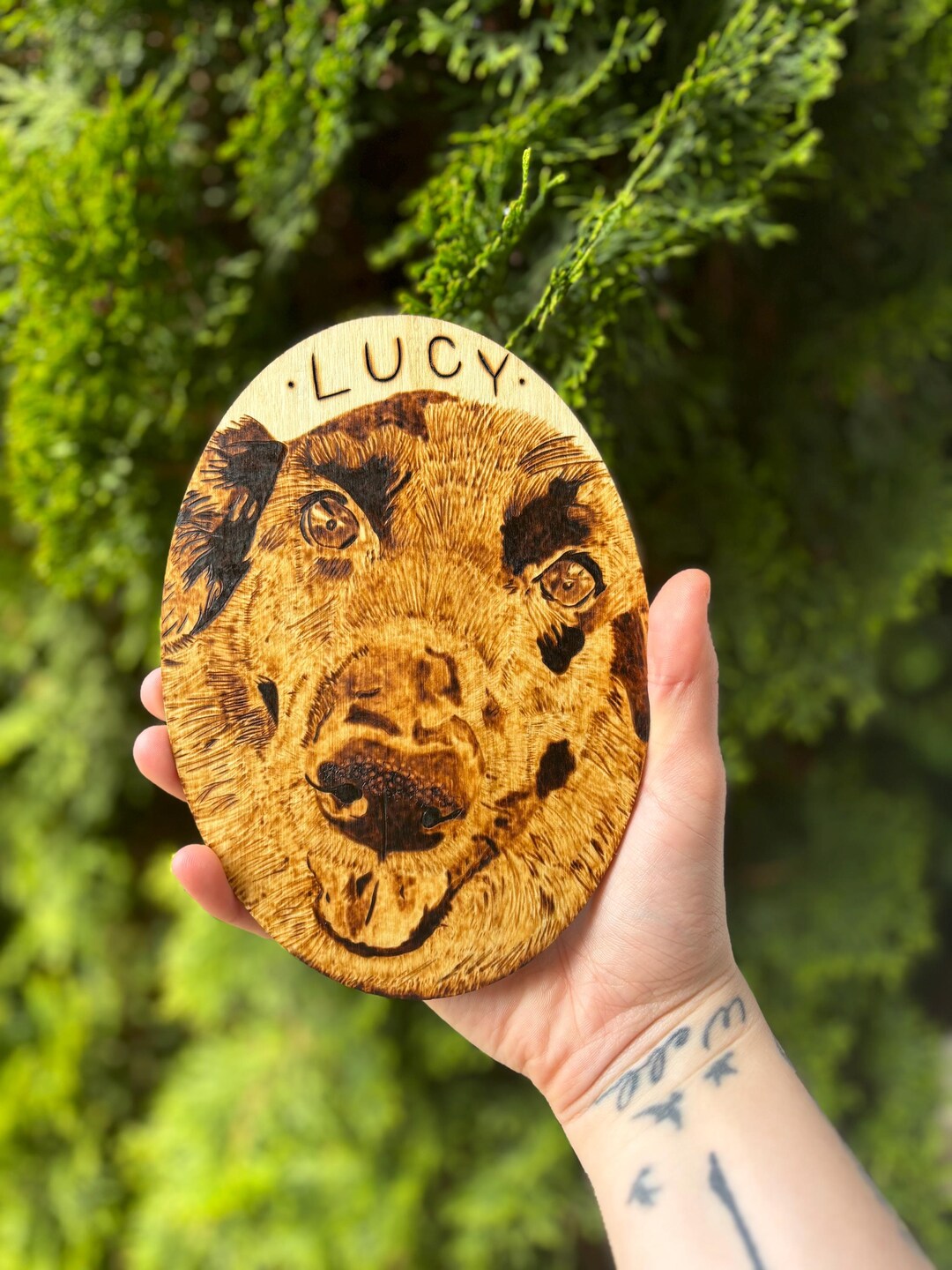 Pyrography Custom Wood-burn Portraits Personalized Photo Wood-burned by ...