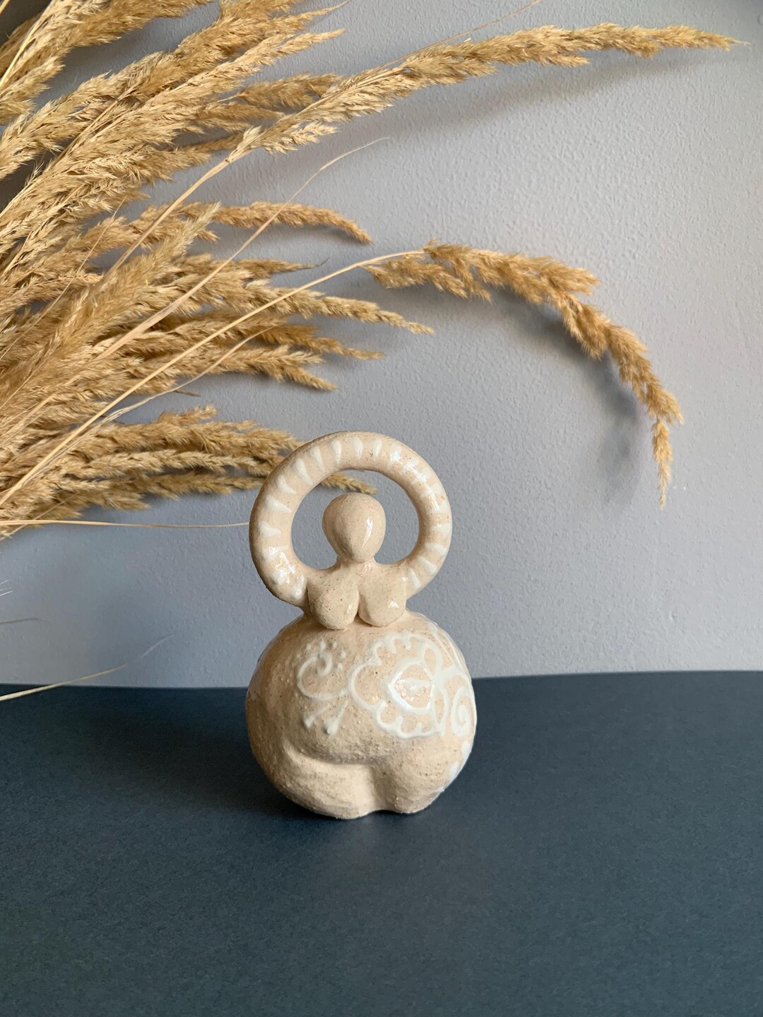 Ceramic Madonna. White Clay Goddess of Fertility - Etsy