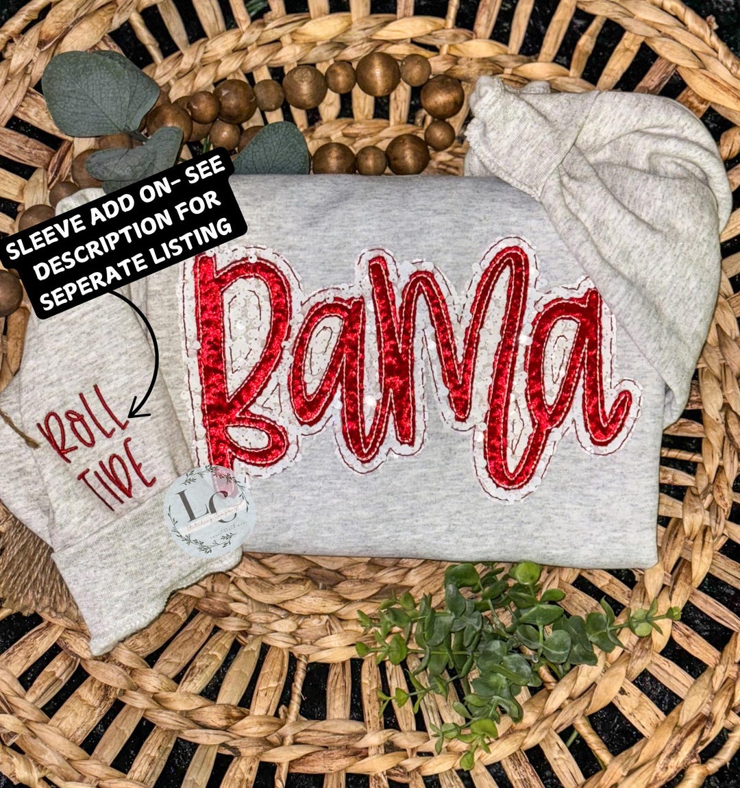 Bama Sequin Embroidered Shirt | Alabama | Crismon Tide | Game Day ...