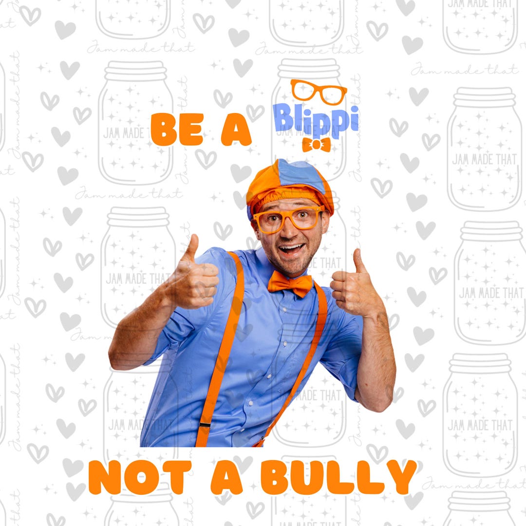 Blipp Blue and Orange Kindness Png Svg Digital Download Instant Download Kids Shirt Anti ...