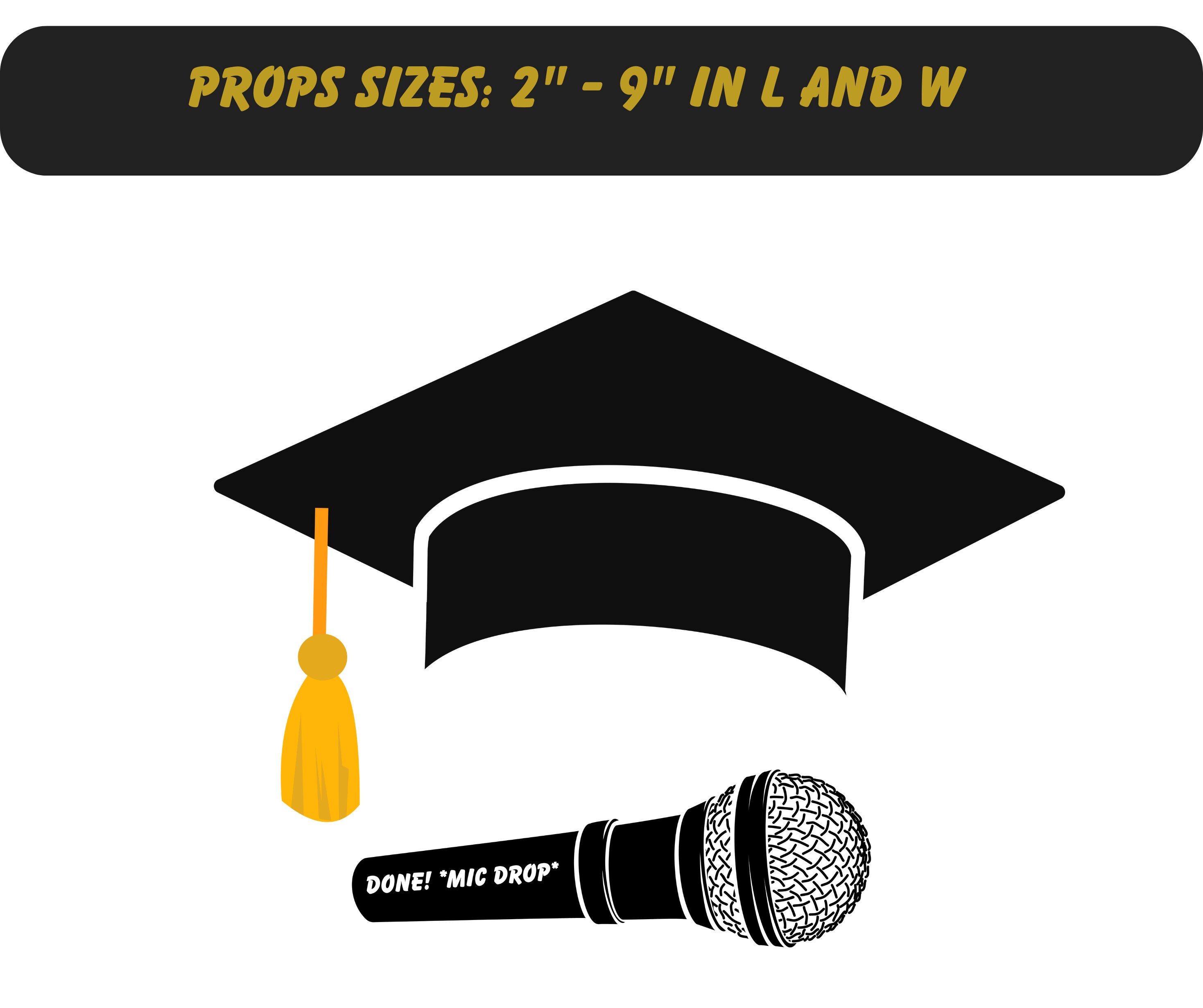 Graduation Photo Booth Props INSTANT DOWNLOAD Set of 20 Funny Grad ...