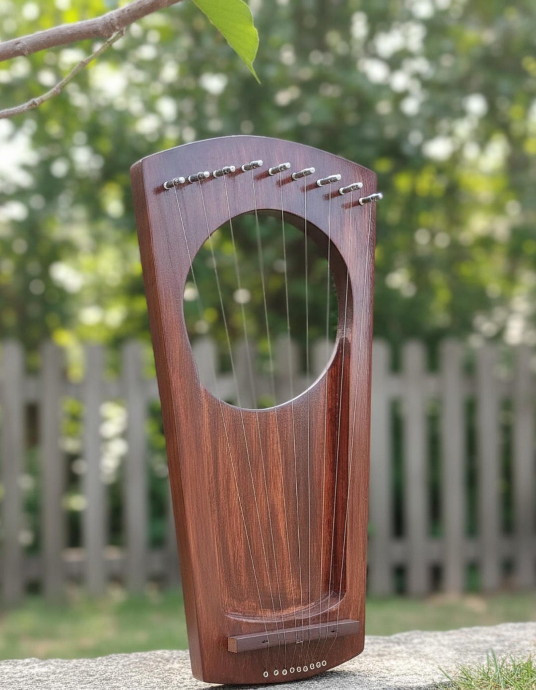 Handmade Rosewood 9-string Lyre Harp for Beginners and Professionals ...