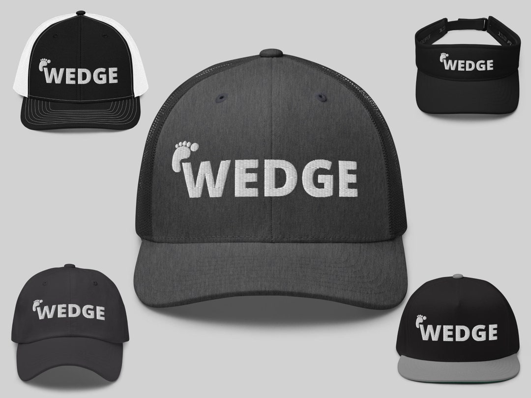Foot Wedge Golf Hat - Dad Hat | Trucker Hat | Flat Bill Hat | Low ...