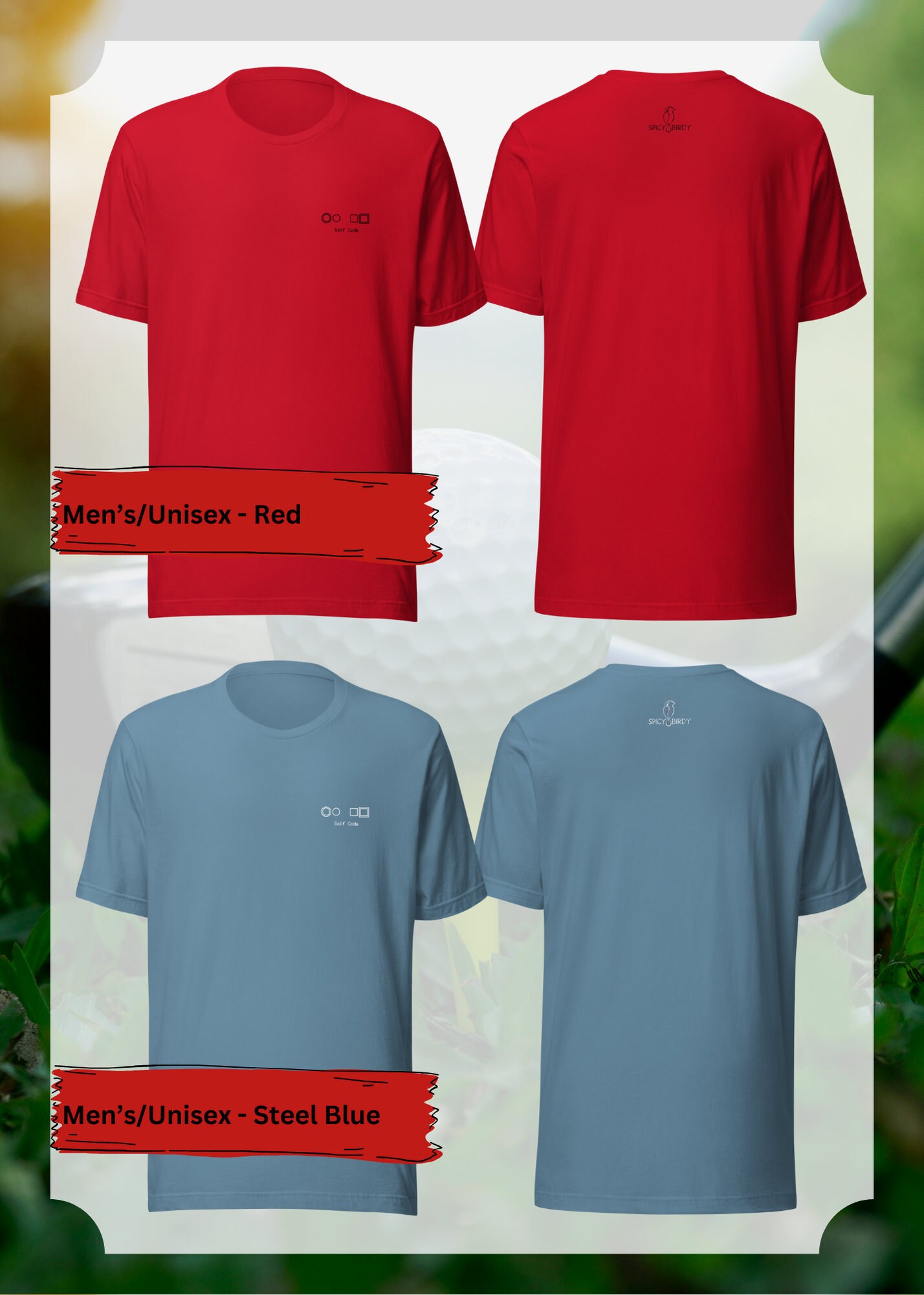 Men’s Golf Short Sleeve “golf Code” Graphic T-shirt | Crew Neck Tee ...
