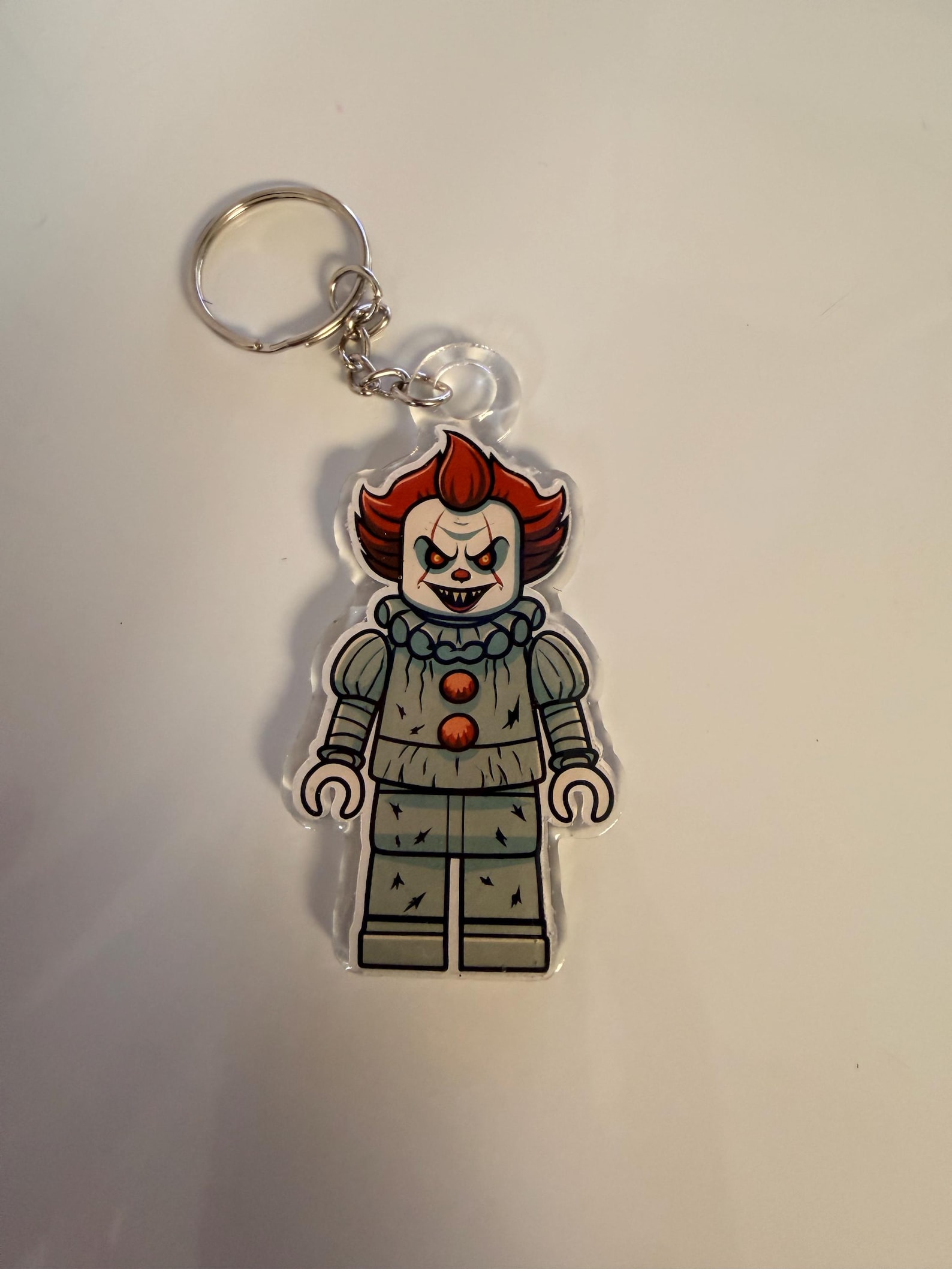 IT Clown Lego Keychain, Acrylic Pennywise Bag Charm - Etsy
