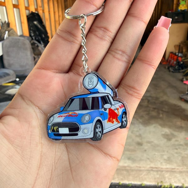 Redbull Car Keychain - Etsy