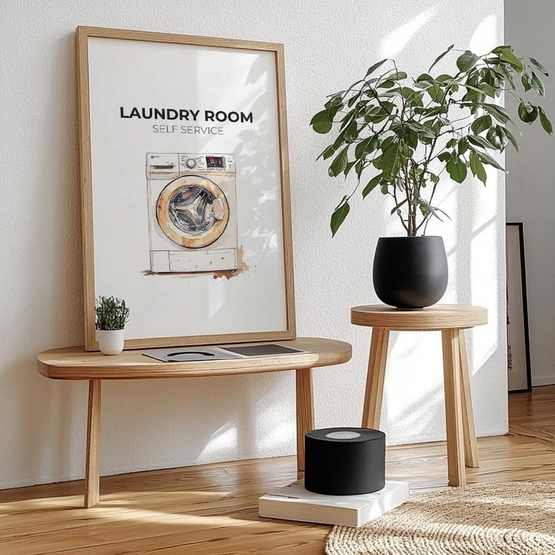 Laundry Room Wall Art Prints: Modern Home Decor (SET OF 6) (digital ...