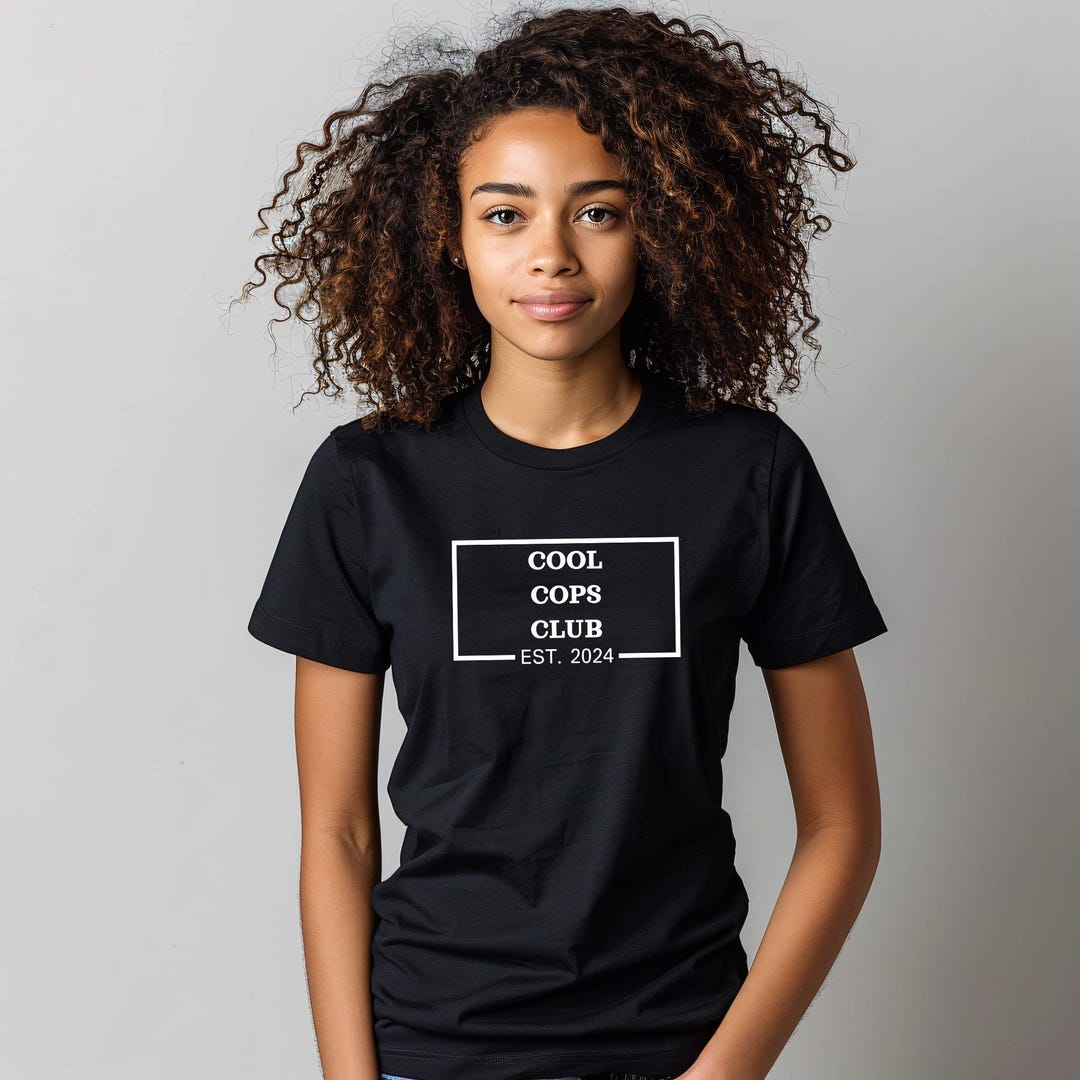 Cool Cops Club T-shirt, Funny Police Officer Gift, Law Enforcement ...