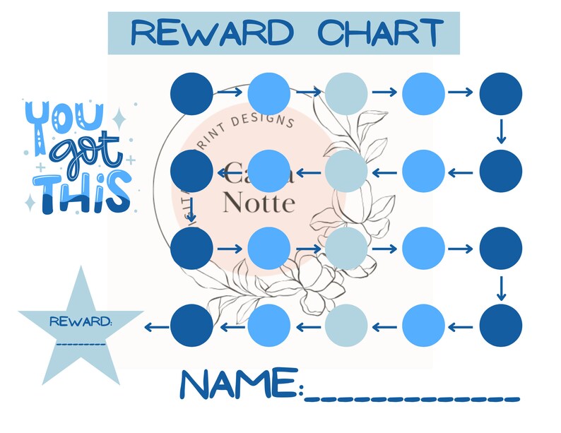 Printable Sticker Rewards Chart - Etsy