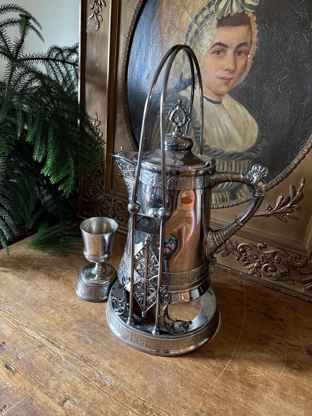 Antique 19th Century Victorian Pairpoint Silver Plate Tilting Pitcher ...