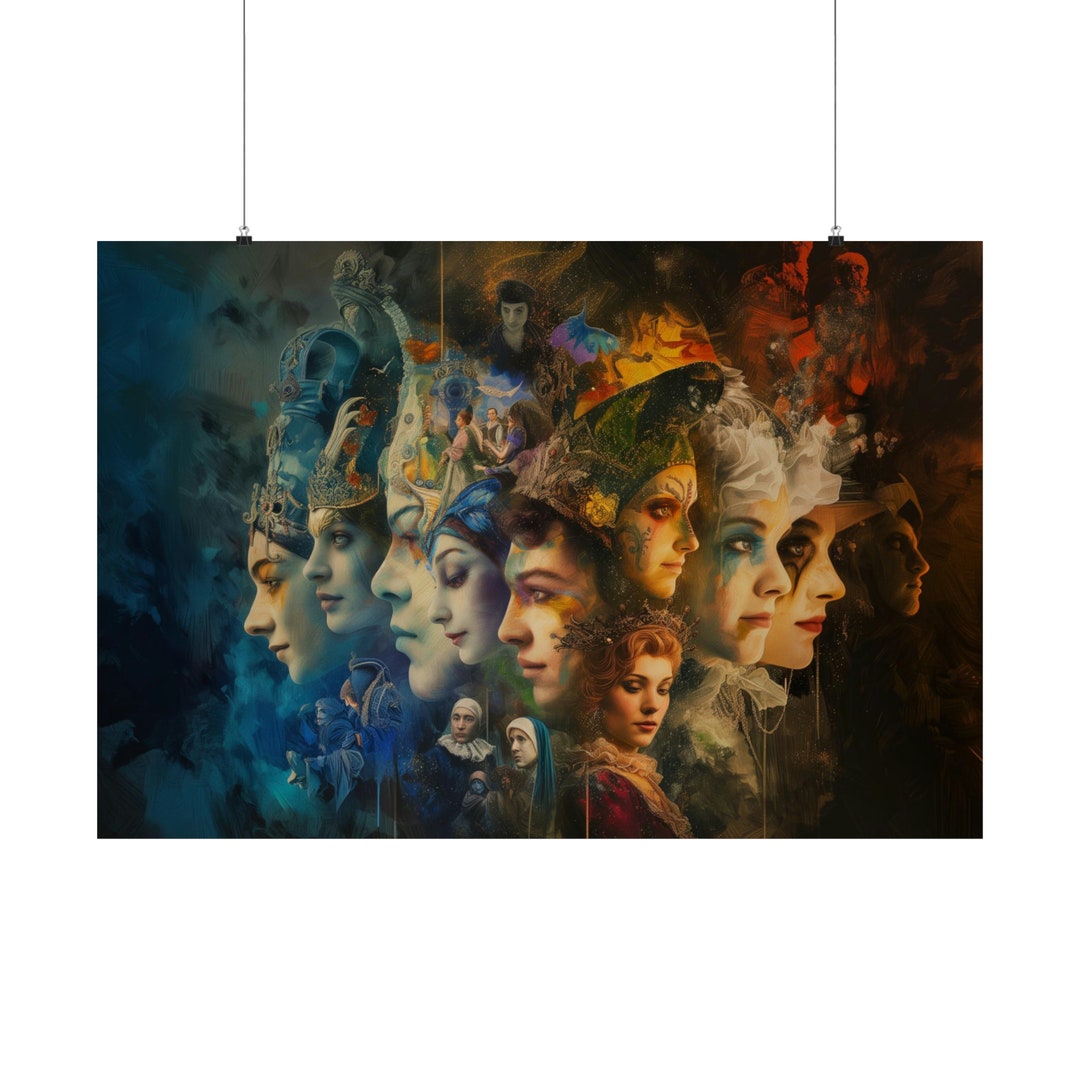 Matte Horizontal Posters Mozart Opera Visualization Art Wall Decor ...