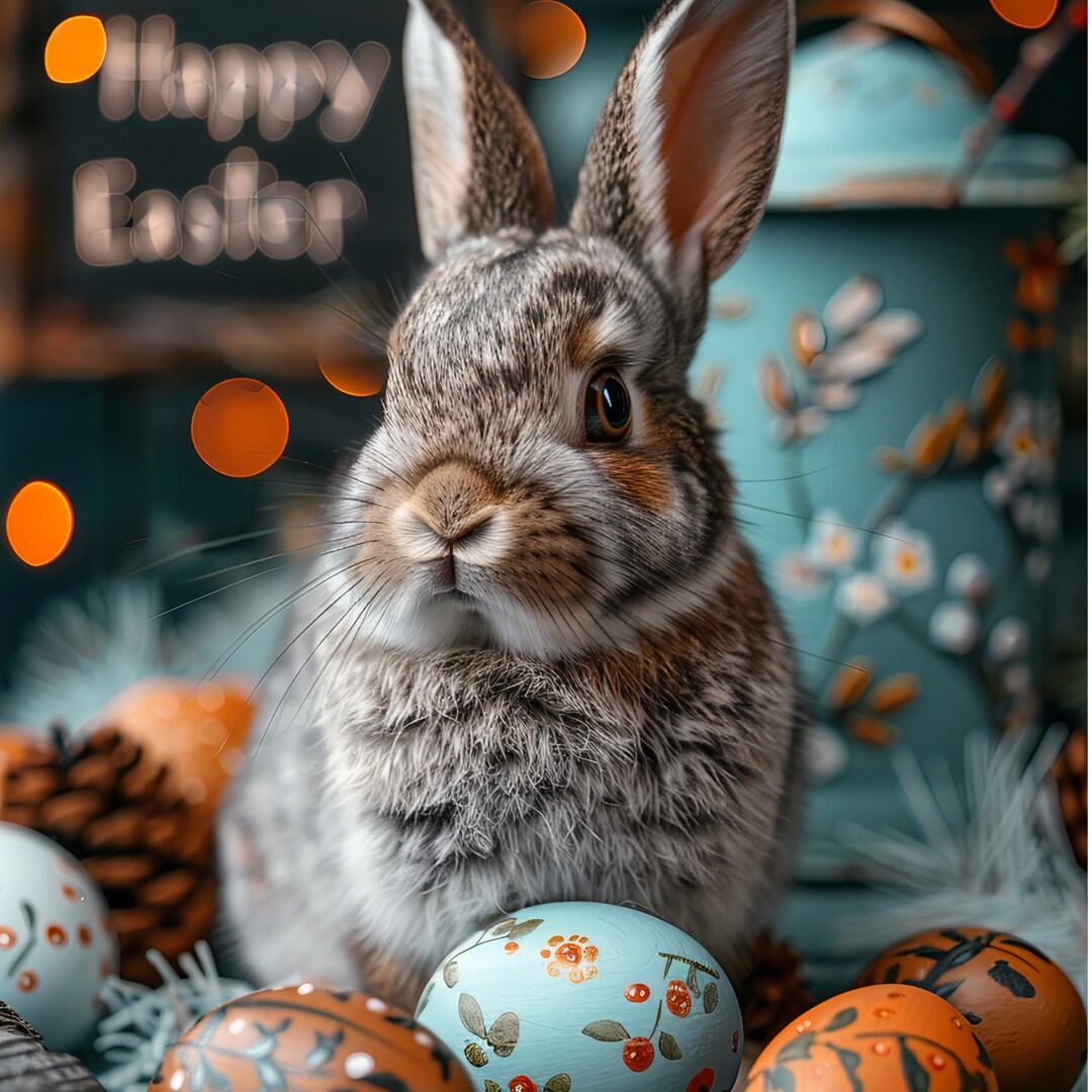 Cute Real Easter Bunny 7 Easter Rabbit Printable Art Printable Easter ...