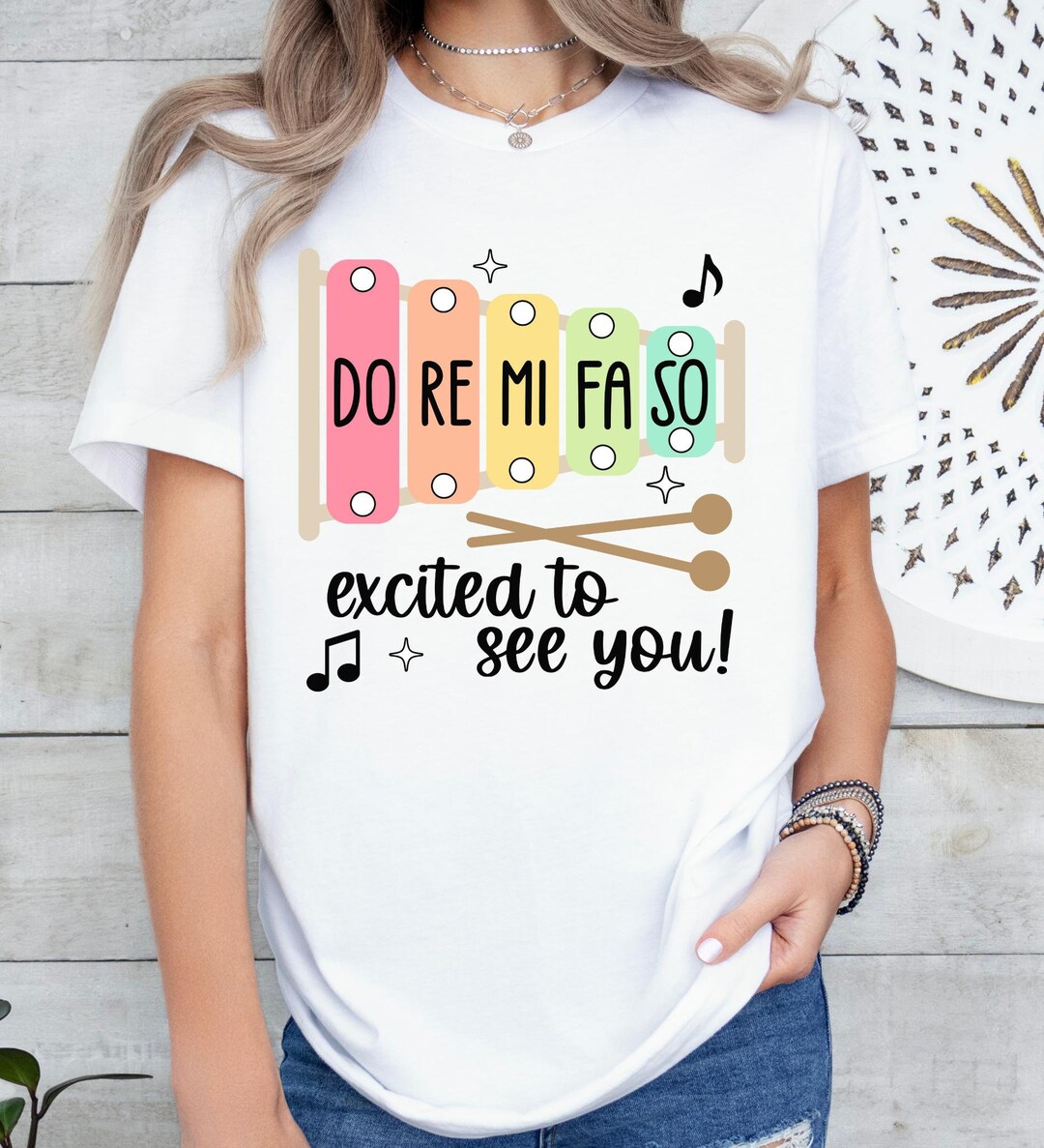 Do Re Mi Fa so Excited to See You Shirt, Music Teacher T-shirt ...