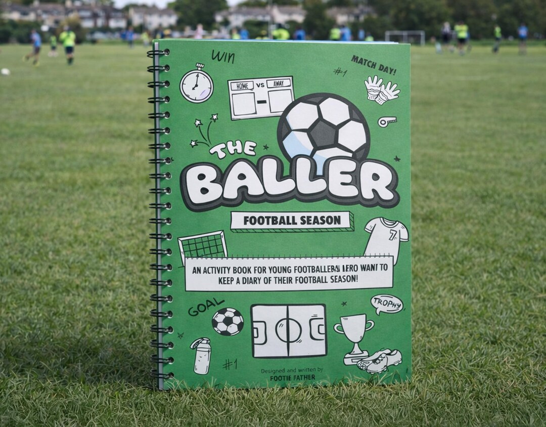 Children's Football Season Diary & Training Journal Match Day Activity ...