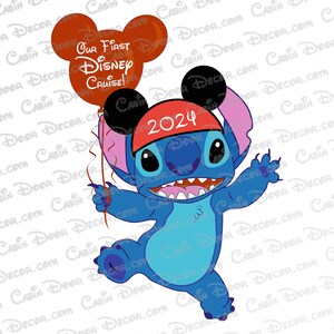 Disney Cruise Door Magnets Birthday Stitch Magnet With Mickey Ear Hat ...