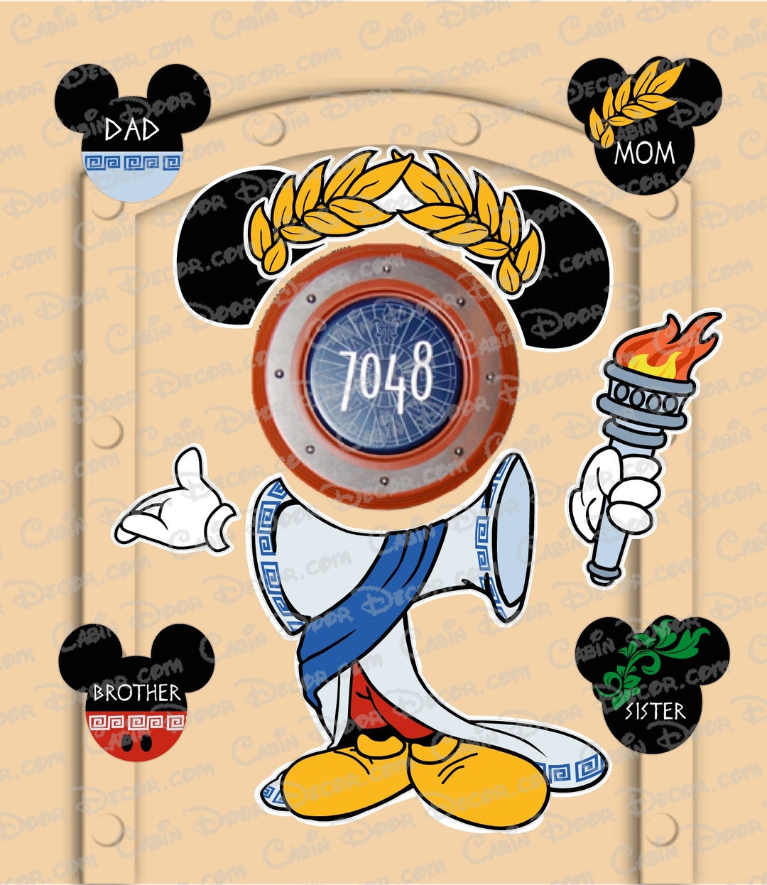 Disney Cruise Door Magnets Greek Mickey Mouse Cruising to Athens Greece ...