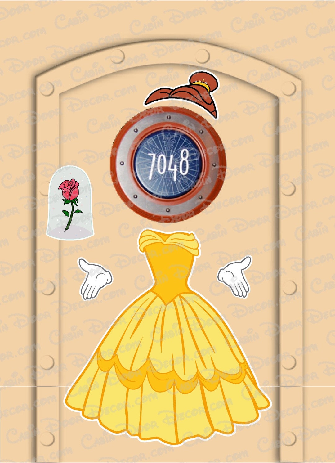 Disney Cruise Door Magnets Belle Disney Princess From Beauty and the ...