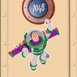Disney Cruise Door Magnets Buzz and Woody Magnets Hanging Around Real ...