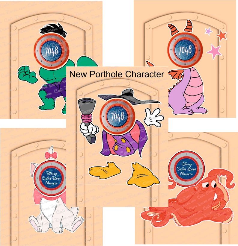 Custom Character Design: Cruise Door Magnet Art - Etsy