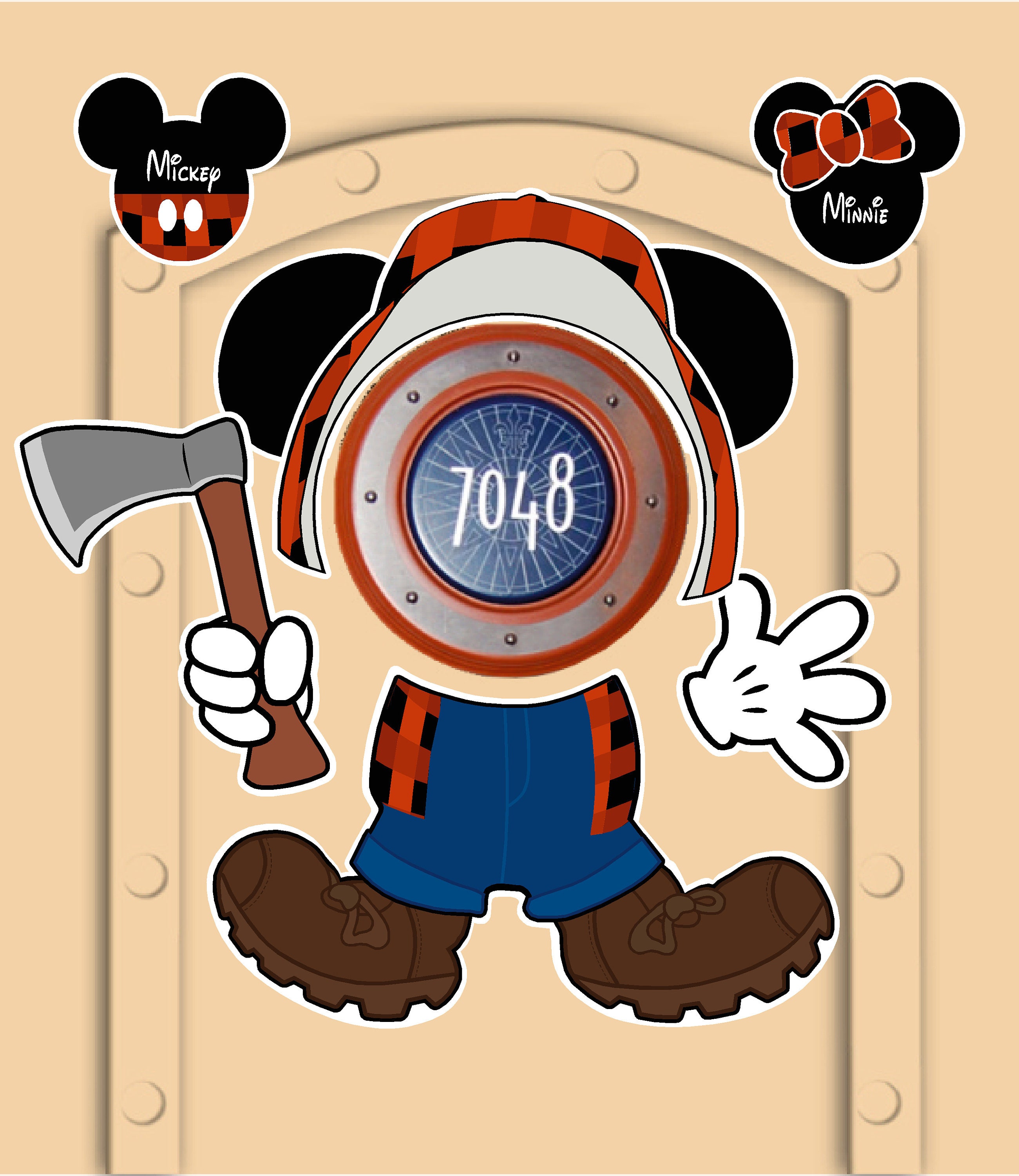 Disney Cruise Door Magnets Lumberjack Mickey Alaskan Cruise With ...