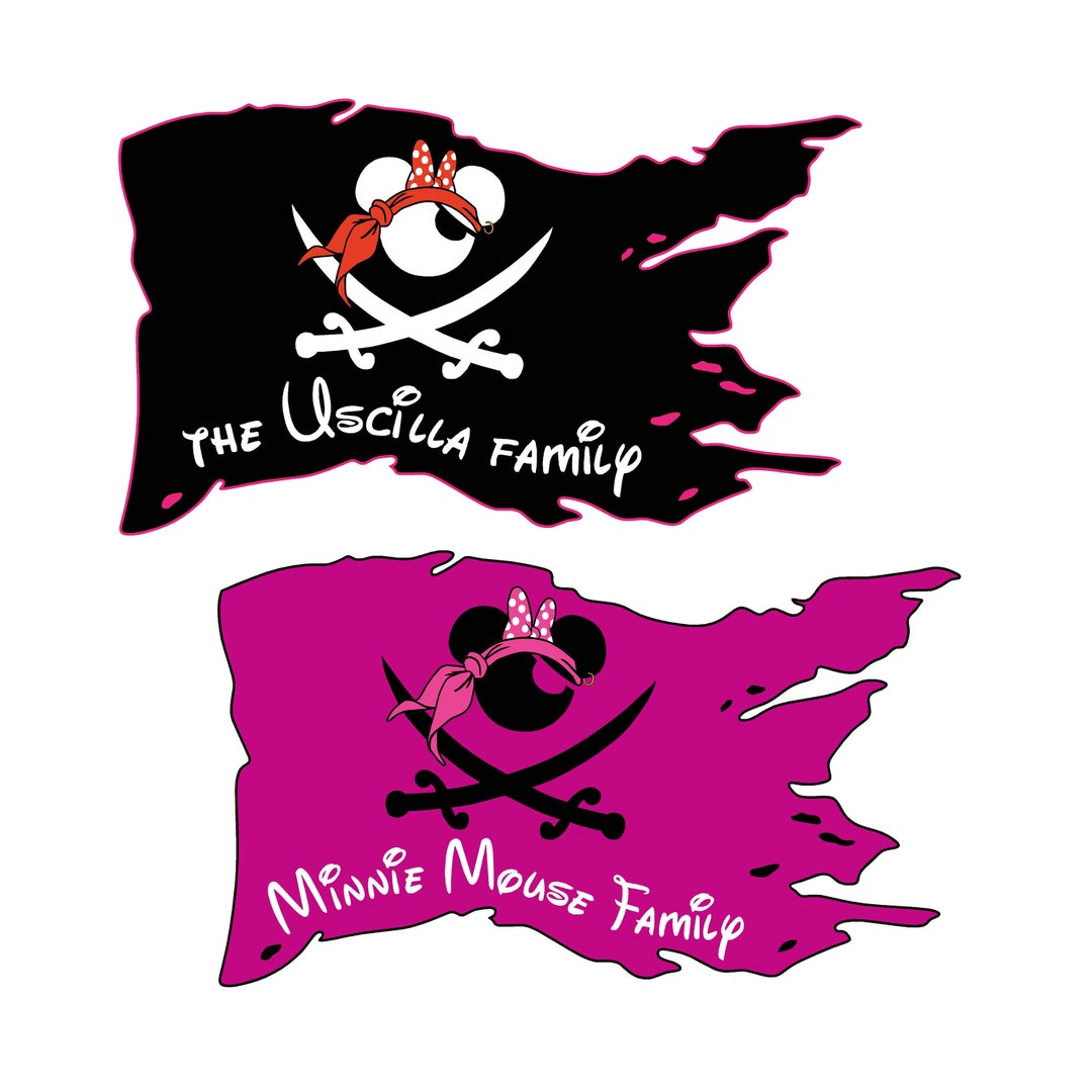 Disney Cruise Door Pirate Flag Minnie Mouse Girl Colors Ready to ...