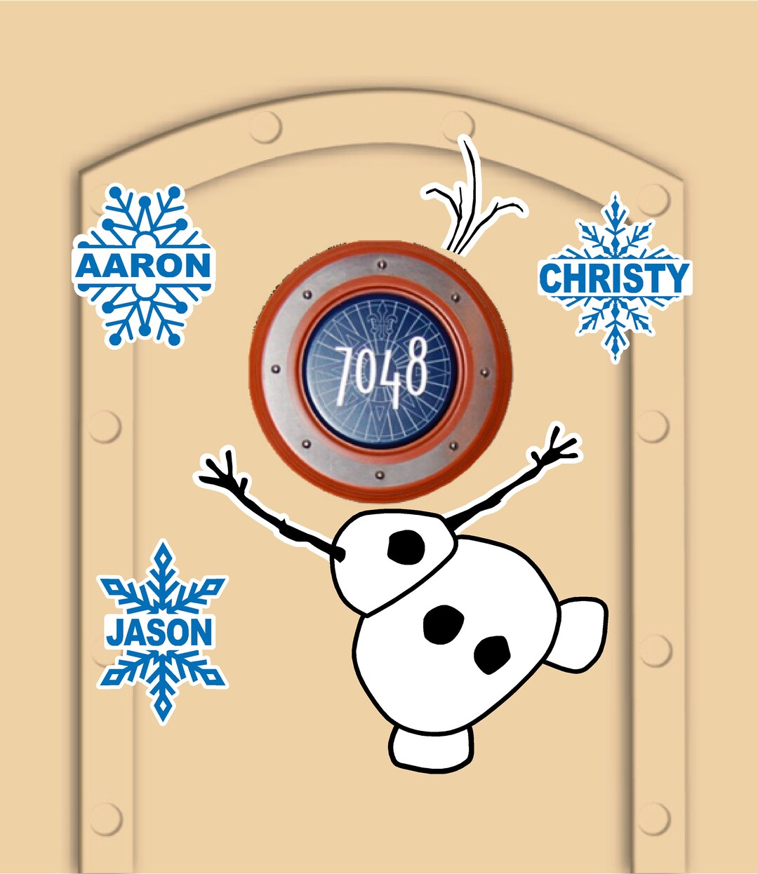 Disney Cruise Door Magnets Olaf From Frozen Elsa Sidekick With Custom ...