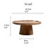 Round Wooden Cake Stand Wooden Pedestal Round Food Tray Housewarming ...
