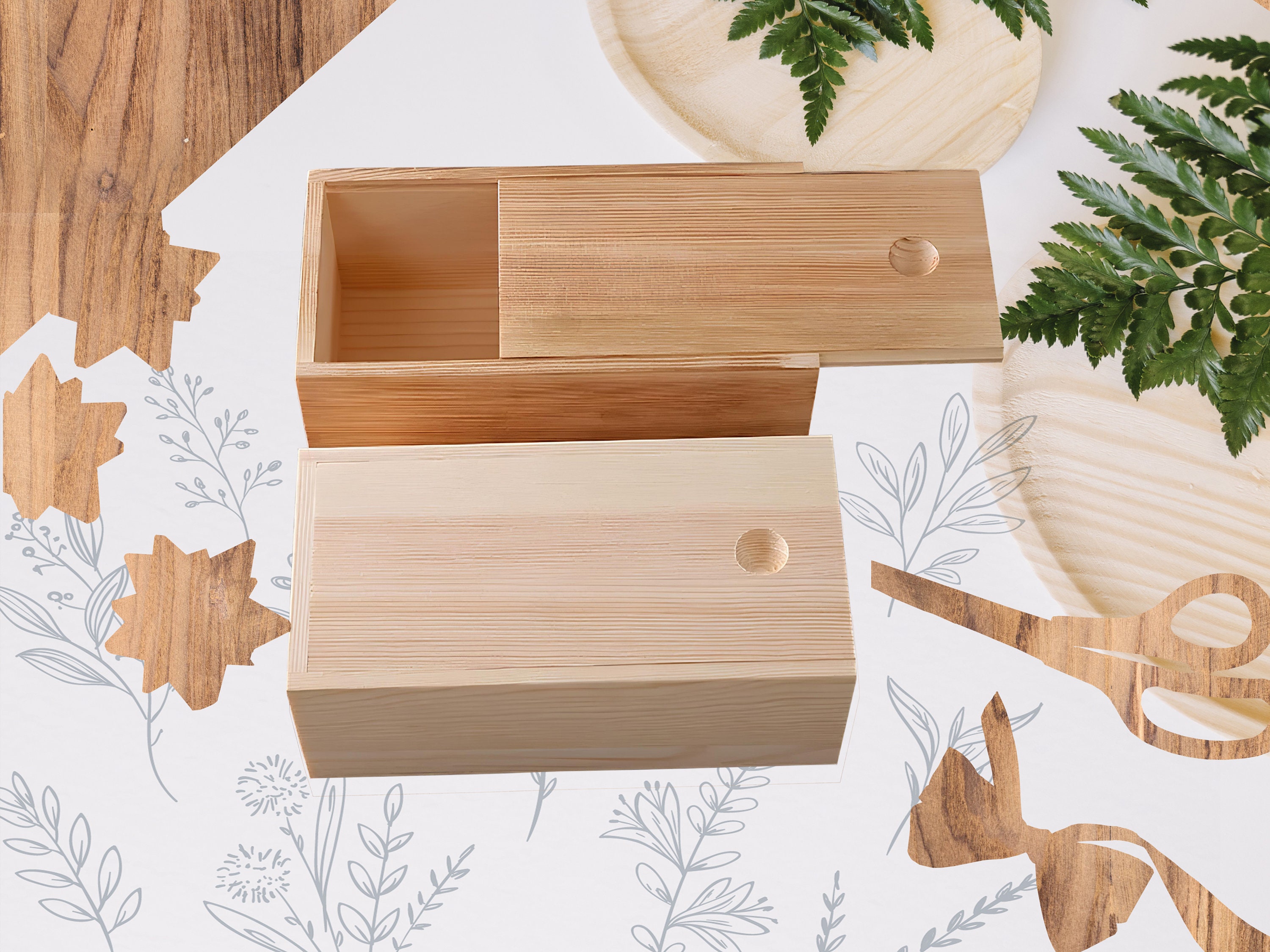 Small Wooden Gift Box Box With Sliding Lid Wooden Box for Jewelry ...