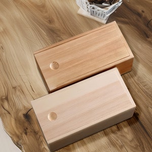 Small Wooden Gift Box Box With Sliding Lid Wooden Box for Jewelry ...