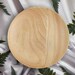 Round Wooden Plate Round Light Colored Wooden Plates Round Rubberwood ...