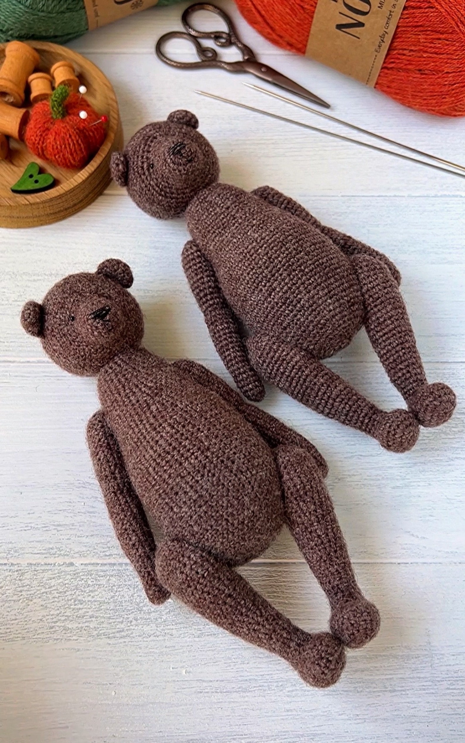 Teddy Bear Crochet Pattern PDF amigurumi Teddy Bear DIGITAL Crochet ...