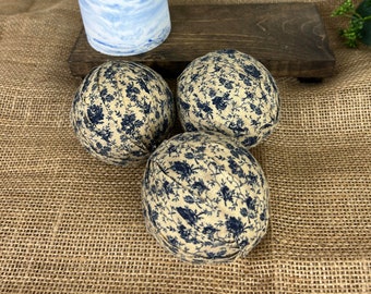 Red Flour Sack Rag Balls, Rustic, Farmhouse, Primitive Rag Balls ...