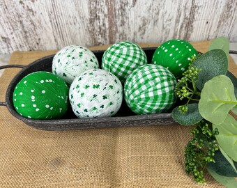 Valentine's Day Fabric Wrapped Rag Balls, Tiered Tray Decor, Farmhouse ...