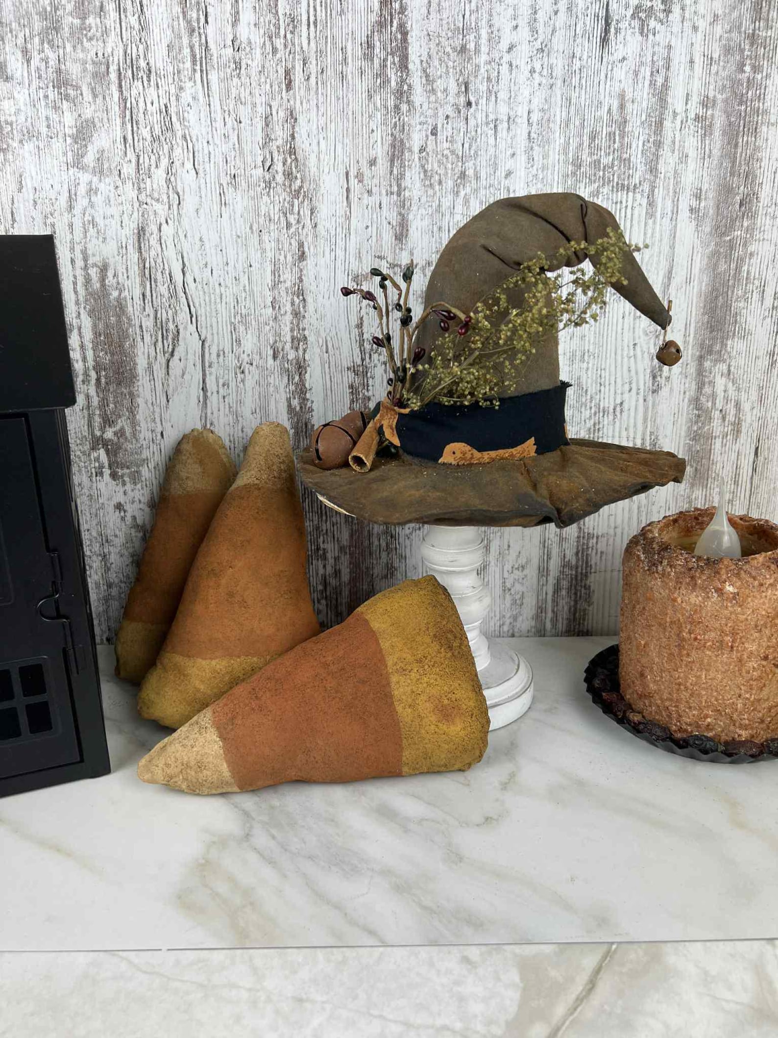 Primitive Witch Hat, Halloween Witch Hat, Rustic Folk Art Witch Hat - Etsy