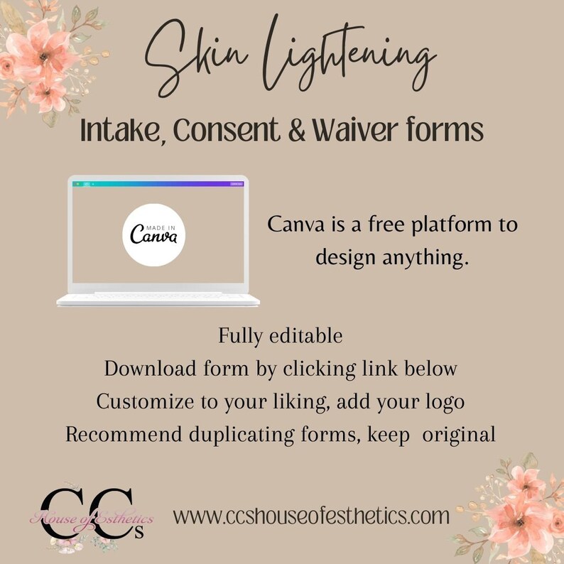 Skin Lightening Intake, Consent & Waiver Forms - Etsy