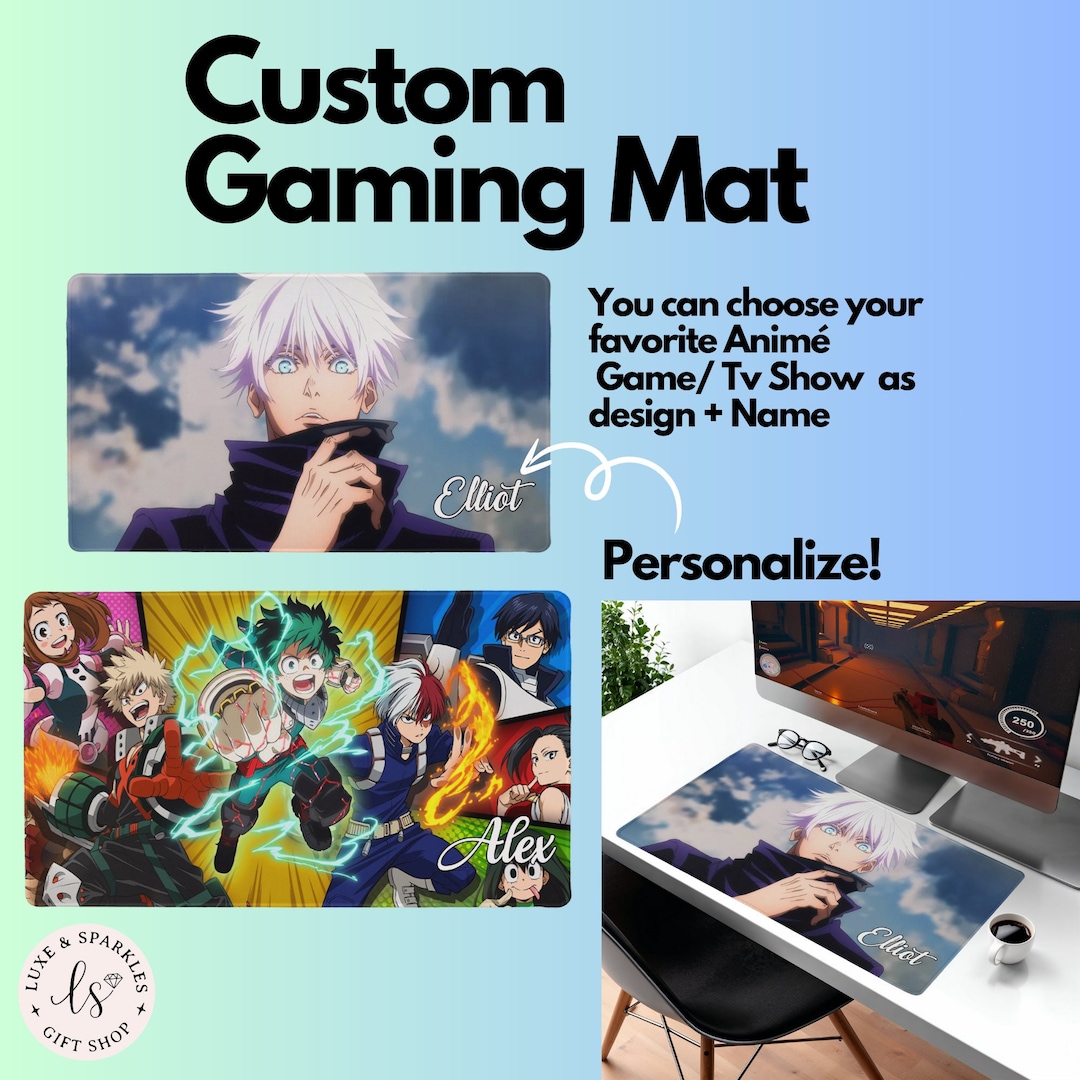 Custom Animé Gaming Deskmat, Animé Big Mousepad,anime Desk Mat, JJK ...
