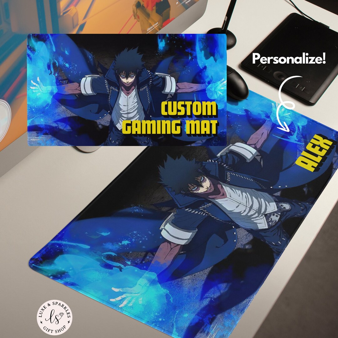Custom Anime Dabi Gaming Deskmat, Personalized Gaming Desk Mat, Anime ...