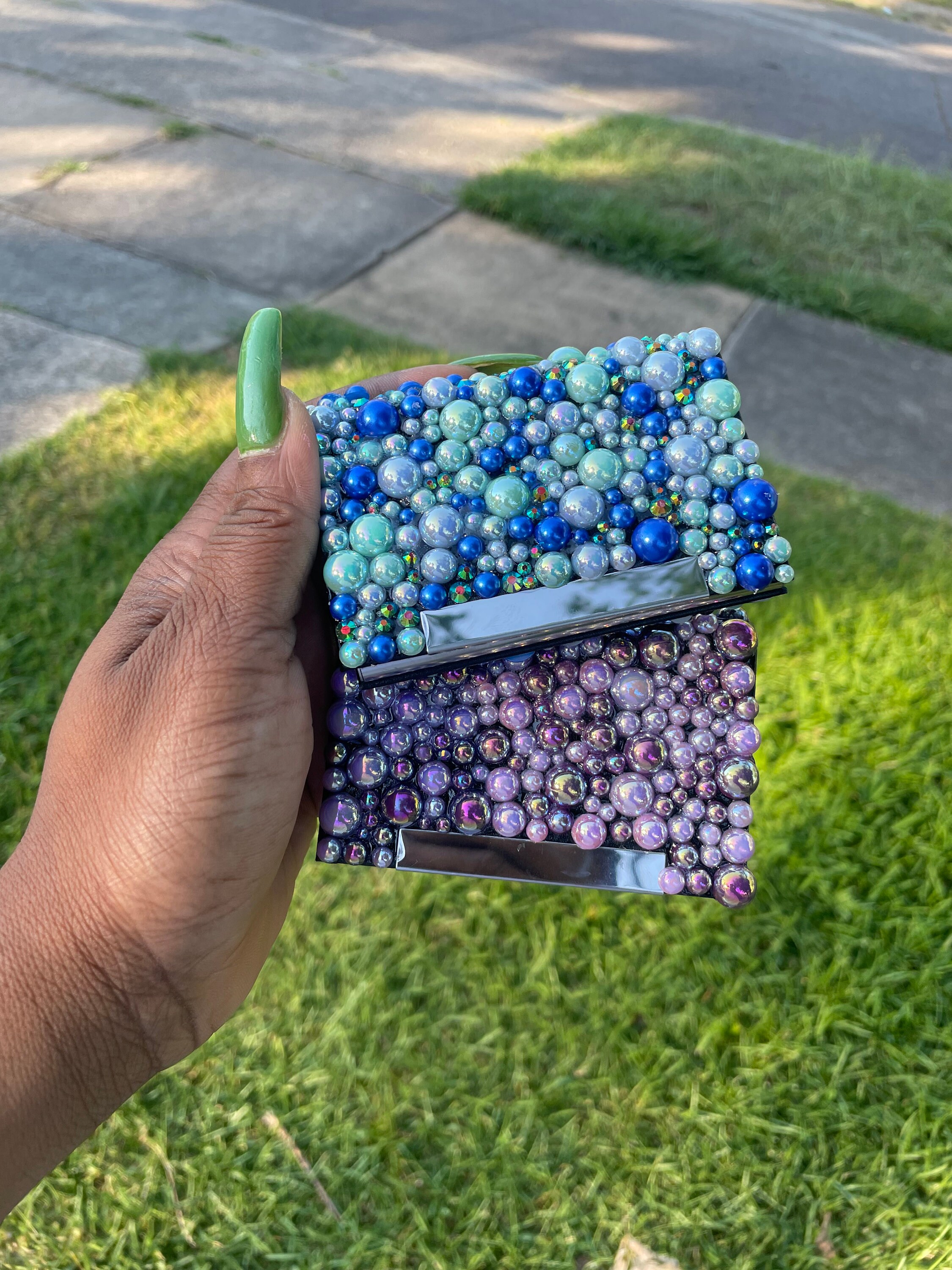 Beautiful Bedazzled Card Holder - Etsy