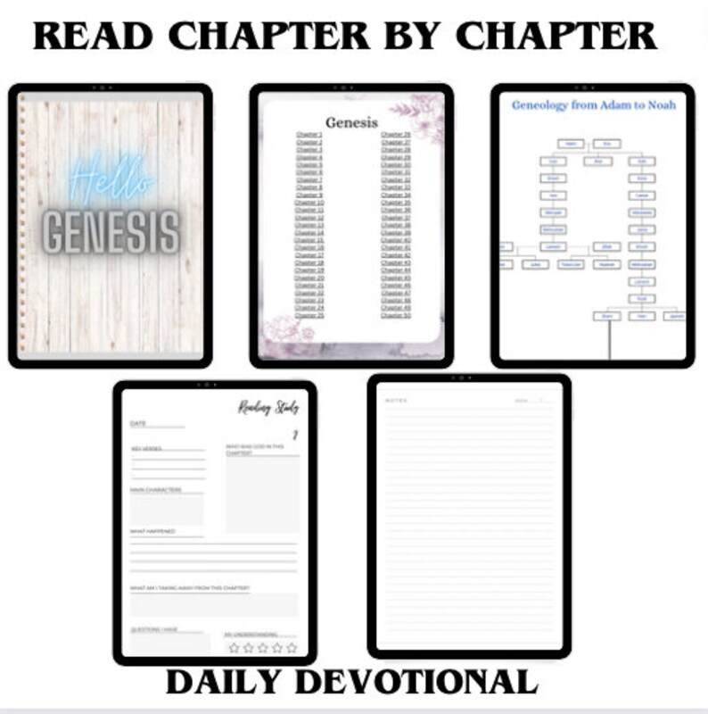 Hello Genesis, Digital Bible Study Notebook for Goodnotes, Notability ...