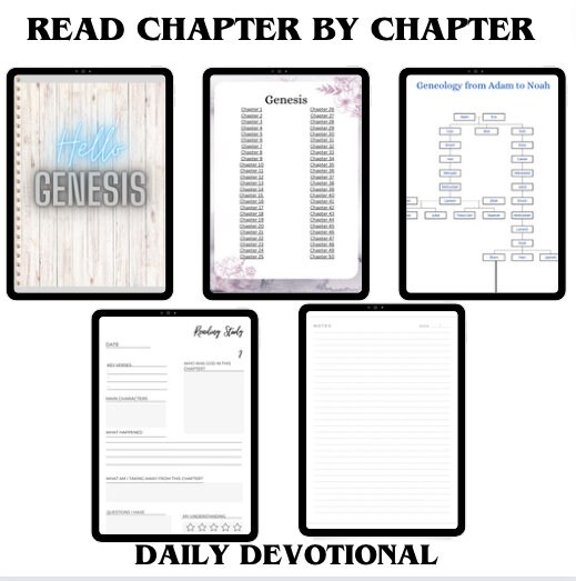 Hello Genesis, Digital Bible Study Notebook for Goodnotes, Notability ...