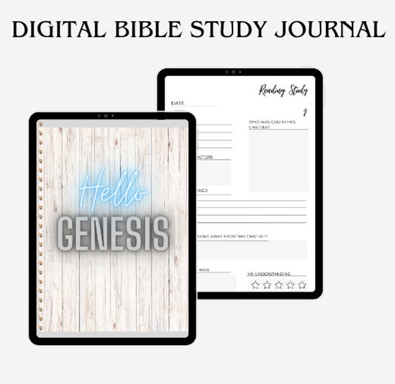 Hello Genesis, Digital Bible Study Notebook for Goodnotes, Notability ...