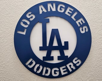 Los Angeles Dodgers Wood Sign Block LA - Etsy