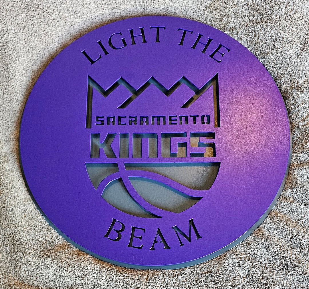 Sacramento Kings Light the Beam Metal Sign - Etsy