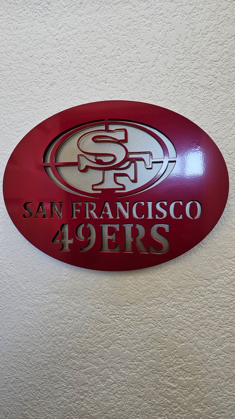San Francisco 49ers Metal Sign - Etsy