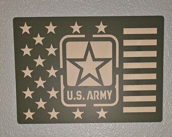 US Army, Us Army Decor, US Army Decal, US Army Sign, Military Gift ...