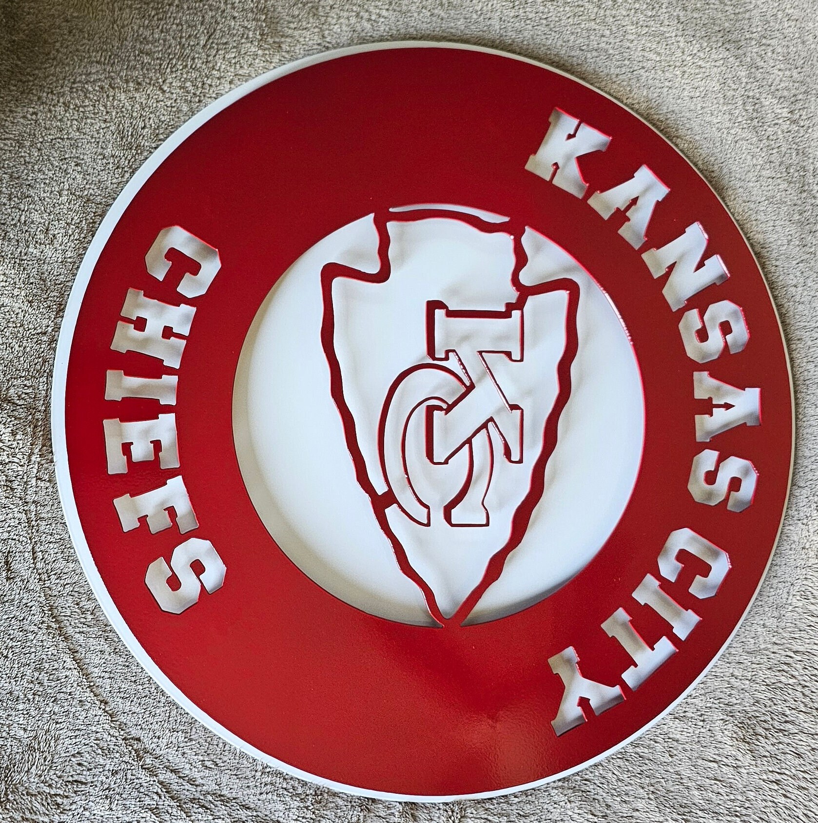Kansas City Chiefs Metal Sign - Etsy